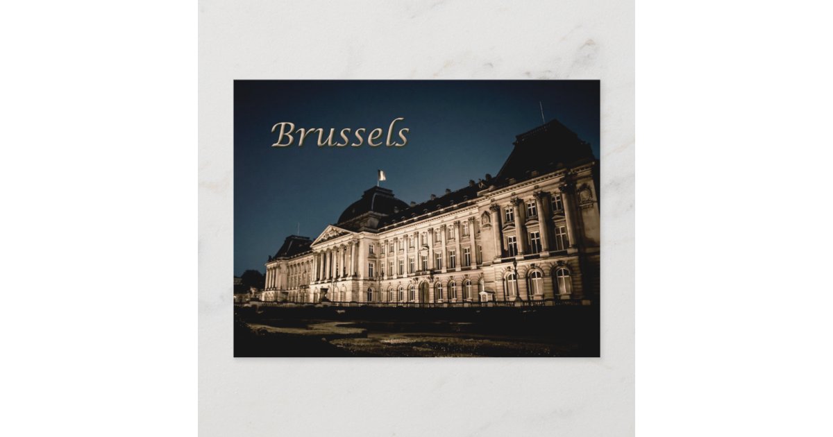 Brussels Belgium Royal Palace Postcard | Zazzle
