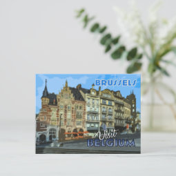 Brussels postcard from serie Visit... | Zazzle