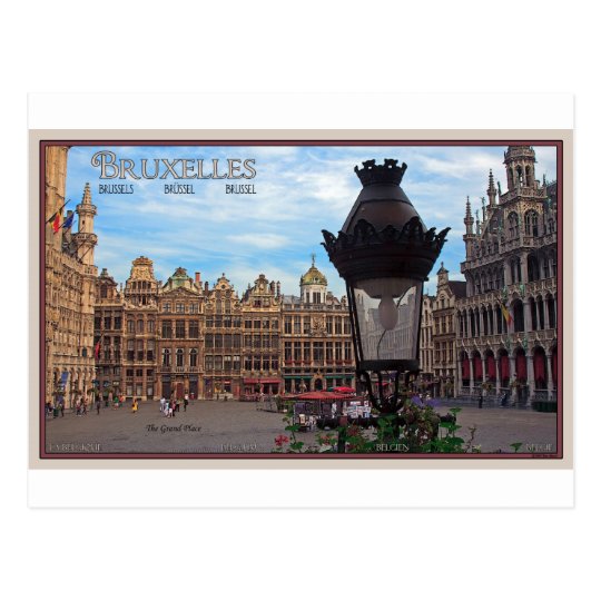 Brussels - The Grand Place Postcard | Zazzle.com