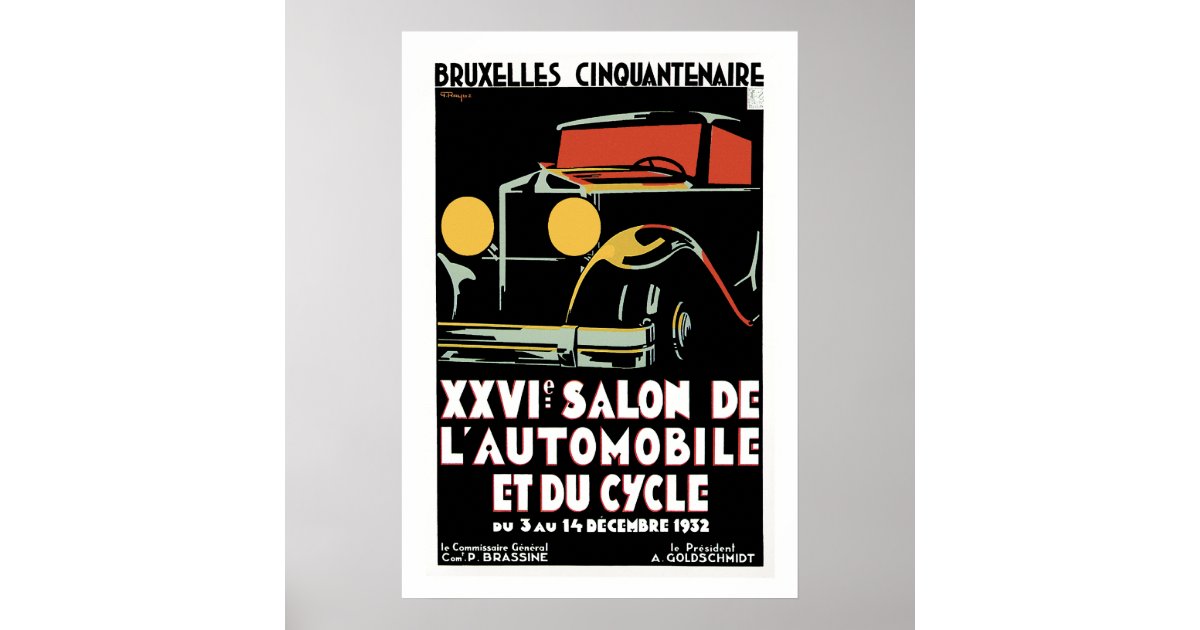 Bruxelles 25th Salon du l'Automobile Poster | Zazzle