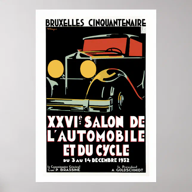 Bruxelles 25th Salon du l'Automobile Poster | Zazzle