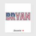 Bryan Name First Name USA Sticker Stickerset | Zazzle