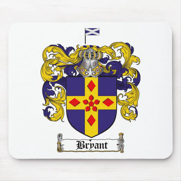 BRYANT FAMILY CREST - BRYANT COAT OF ARMS MOUSE PAD | Zazzle