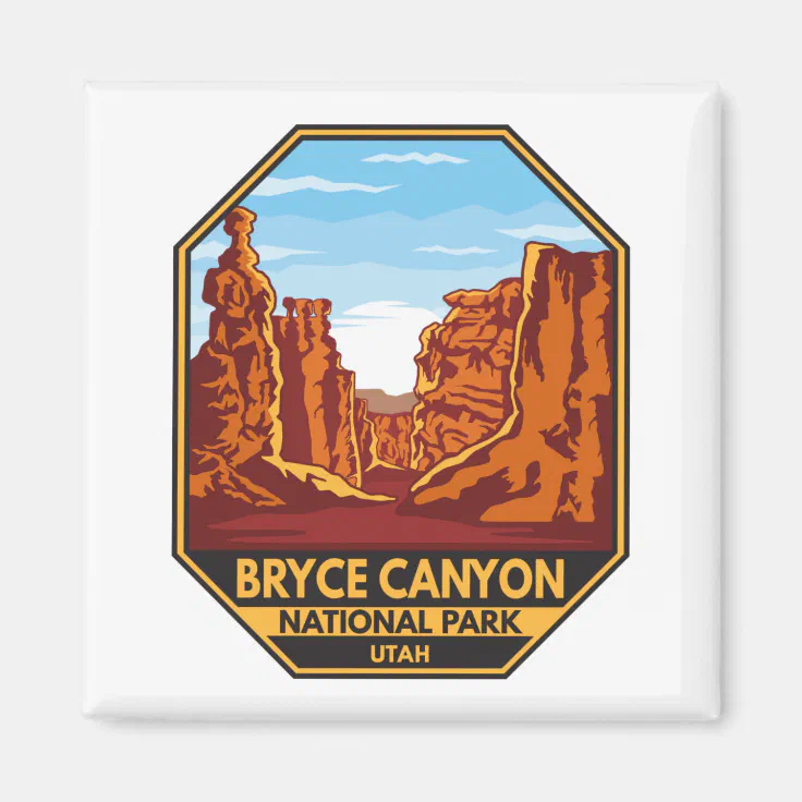 Bryce Canyon National Park Utah Emblem Magnet | Zazzle