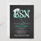 BSN PHOTO nurse graduation party pinning ceremony Invitation | Zazzle