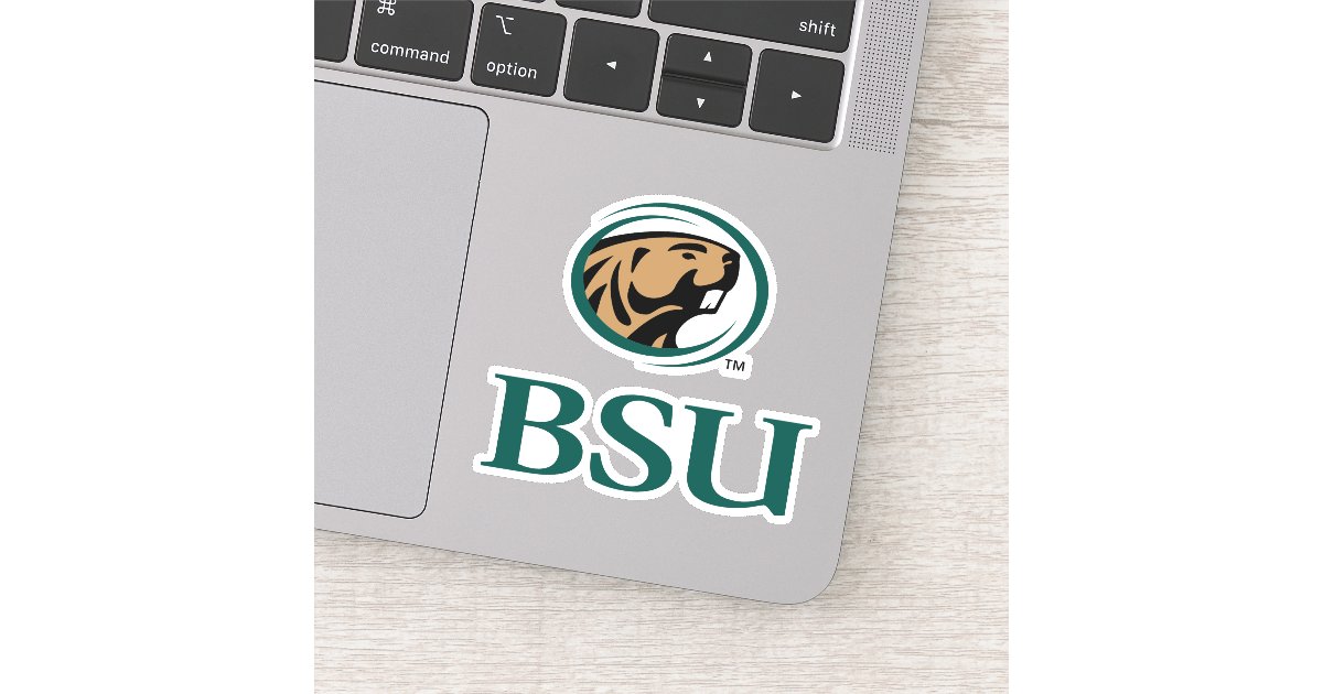 BSU Beaver Logo Sticker | Zazzle