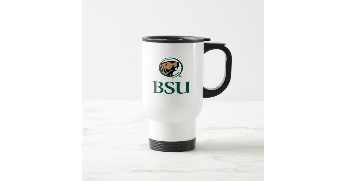 BSU Beaver Logo Travel Mug | Zazzle