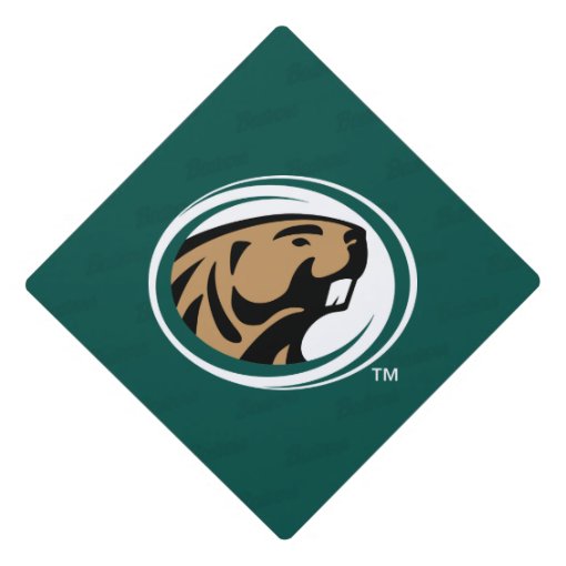 BSU Watermark Graduation Cap Topper | Zazzle