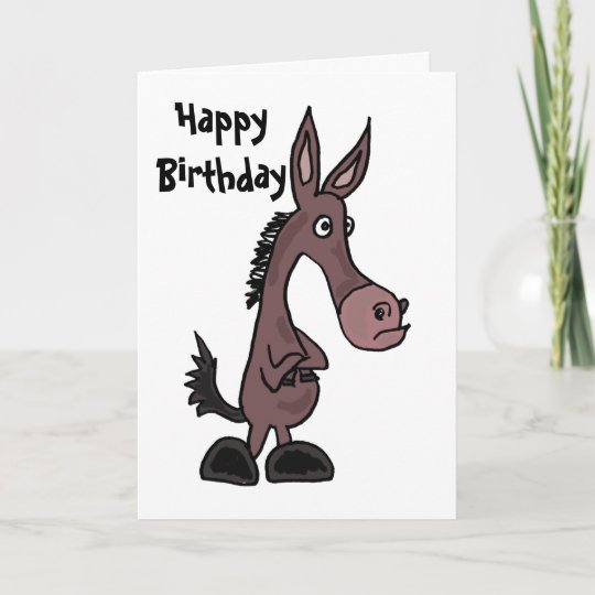 BT- Funny Mule Birthday Card | Zazzle.com