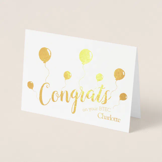 BTEC congratulations card | Zazzle