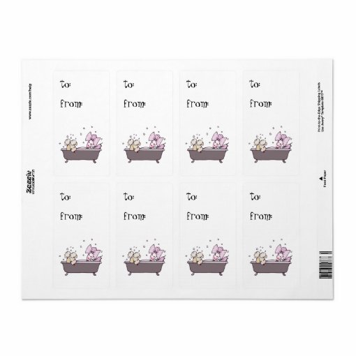 Bubble Bath, At the Spa Gift Labels | Zazzle