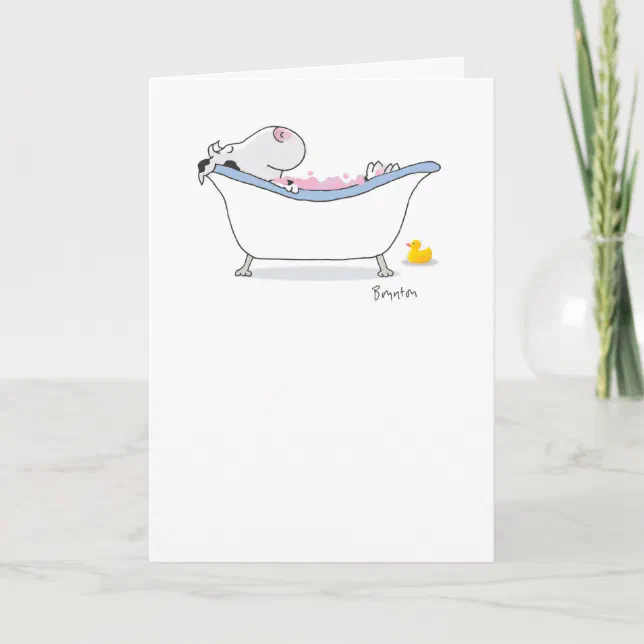 BUBBLE BATH CARD | Zazzle