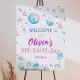 Bubble Birthday Party Welcome Sign Pop On Over | Zazzle