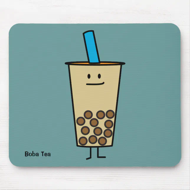 Bubble Boba Pearl Milk Tea Tapioca balls Mouse Pad | Zazzle