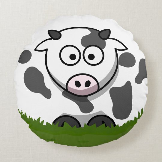 Bubble Cow Round Pillow | Zazzle.com
