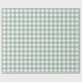 Bubble Frogs Gingham - sage laurel green plaid. Wrapping Paper | Zazzle