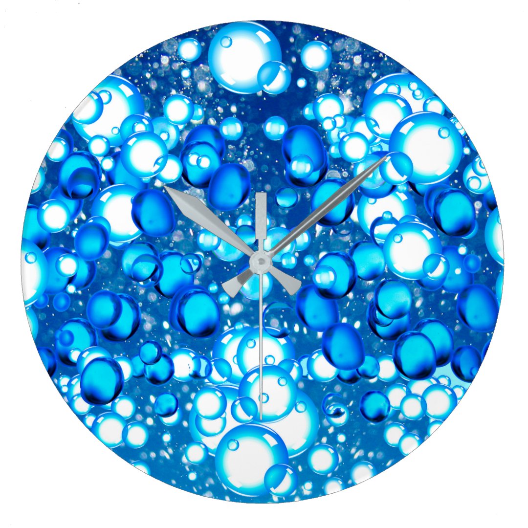 Bubble image for Round (Large) Wall Clock | Zazzle