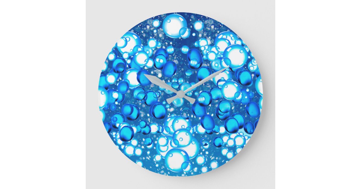 Bubble image for Round (Large) Wall Clock | Zazzle