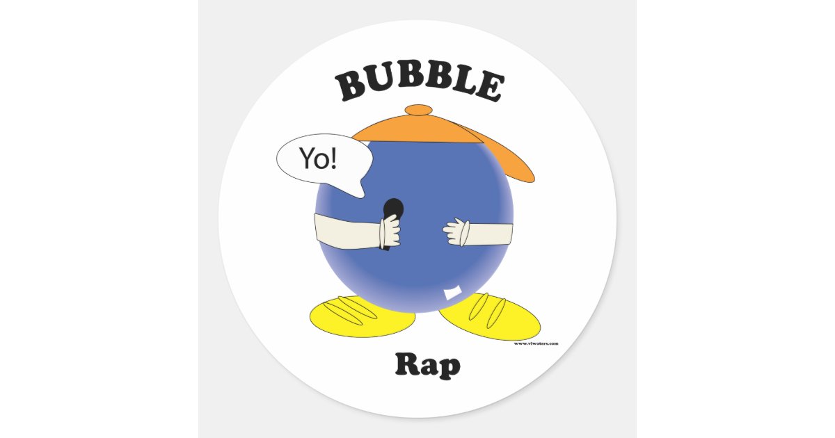 Bubble Rap Stickers | Zazzle