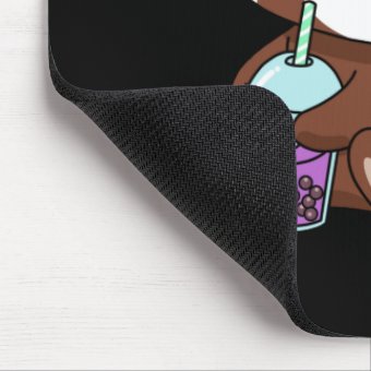 Bubble Tea Gift Girl Red Panda Boba Tea Bubble Tea Mouse Pad | Zazzle