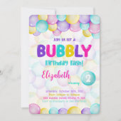 Bubbles Birthday Invitation | Zazzle
