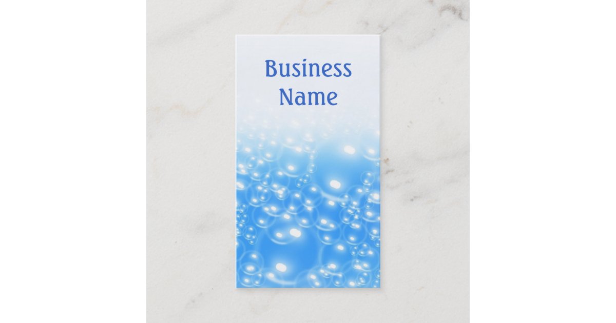 Bubbles Business Card | Zazzle