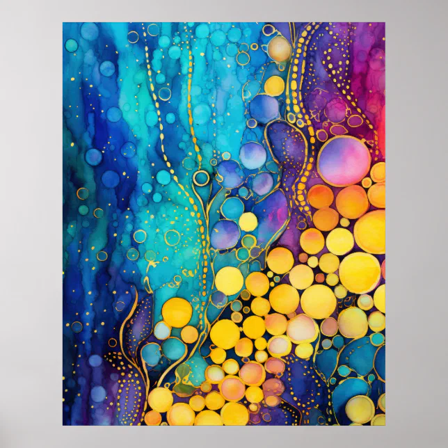 Bubbling Spectrum Poster | Zazzle