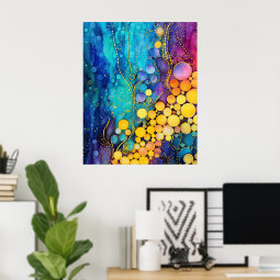 Bubbling Spectrum Poster | Zazzle