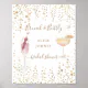 bubbly cocktails gold glitter bridal brunch poster | Zazzle