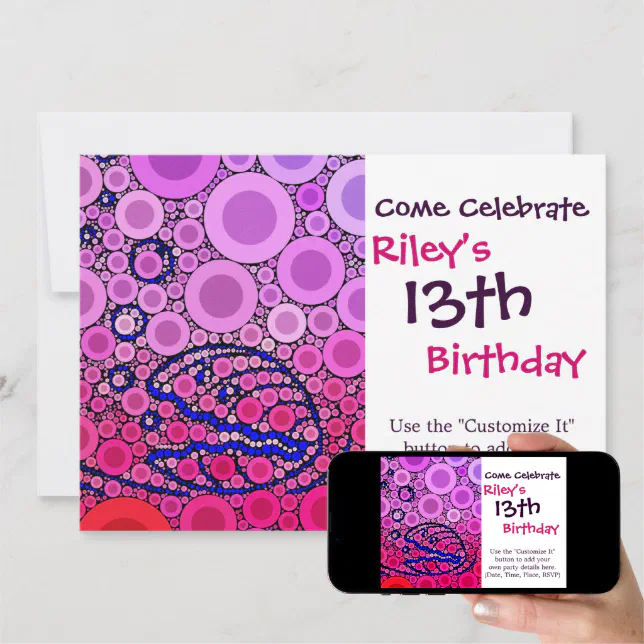 Bubbly Under the Sea Clam Shell Mosaic Art Invitation | Zazzle