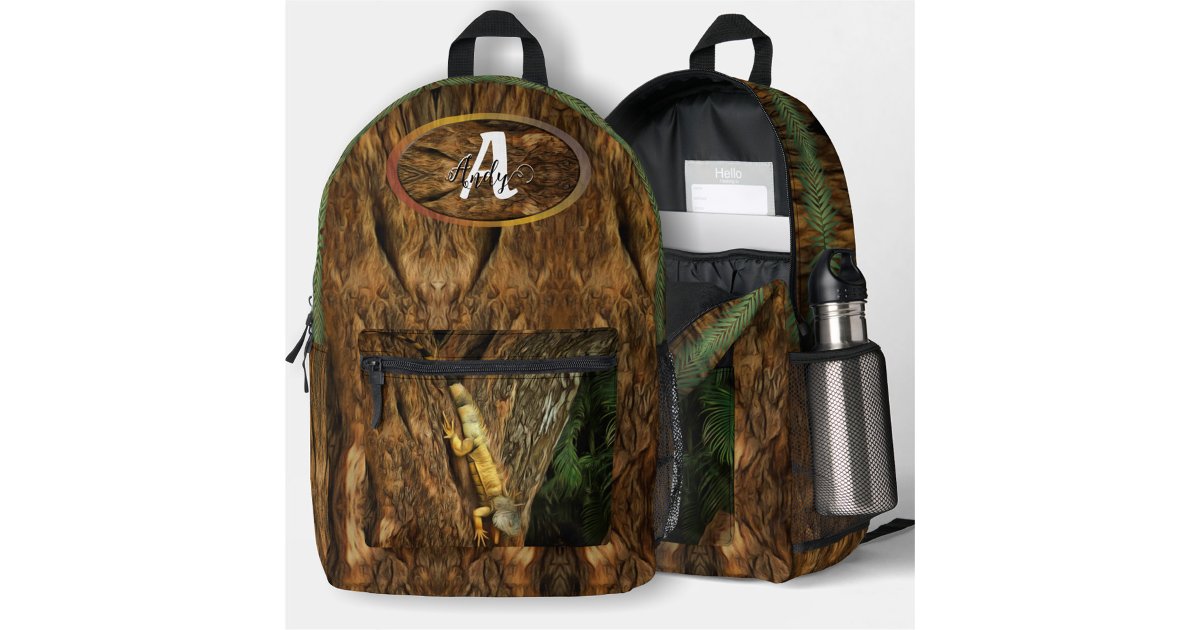 Bucerias Iguana 1069 Printed Backpack | Zazzle