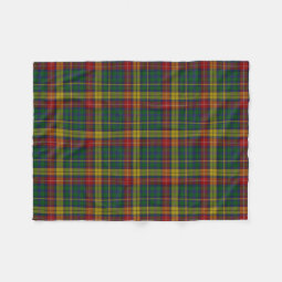 Buchanan Clan Tartan Plaid Fleece Blanket | Zazzle