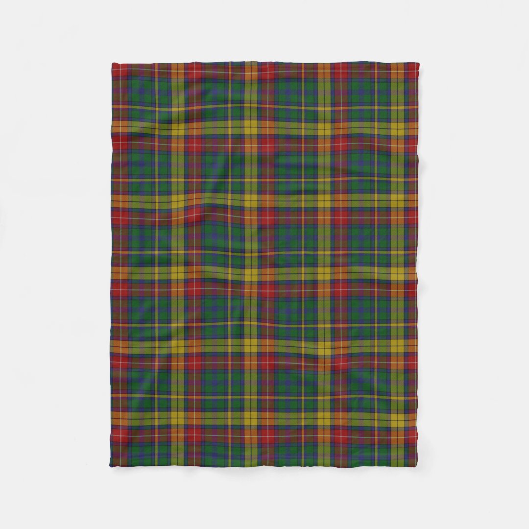Buchanan Clan Tartan Plaid Fleece Blanket | Zazzle