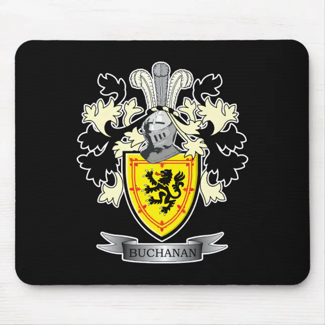 Buchanan Family Crest Coat of Arms Mouse Pad | Zazzle