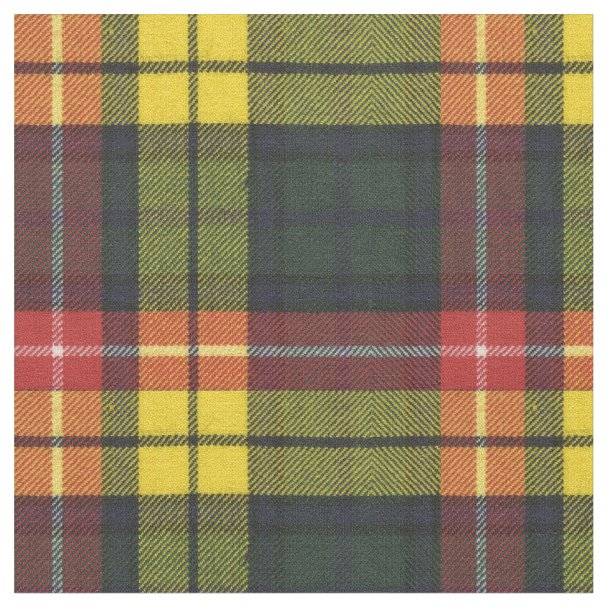 Clan Buchanan Tartan Fabric | Zazzle