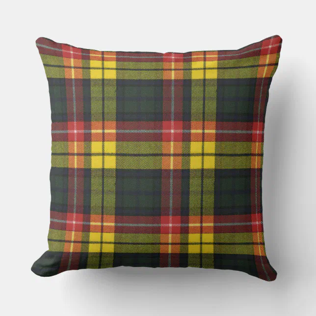 Buchanan Modern Original Scottish Tartan Throw Pillow | Zazzle