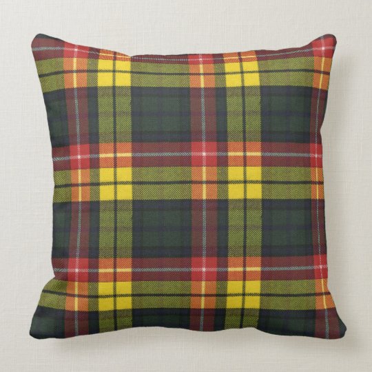 Buchanan Modern Original Scottish Tartan Throw Pillow | Zazzle.com