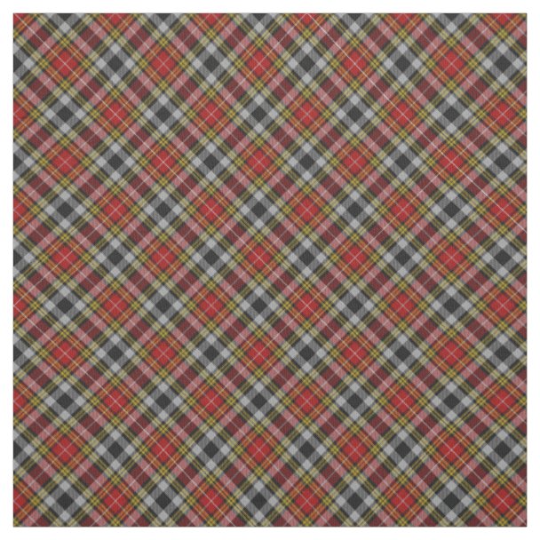 Clan Buchanan Dress Tartan Fabric | Zazzle