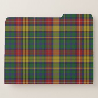 Buchanan Tartan Plaid File Folder Set | Zazzle