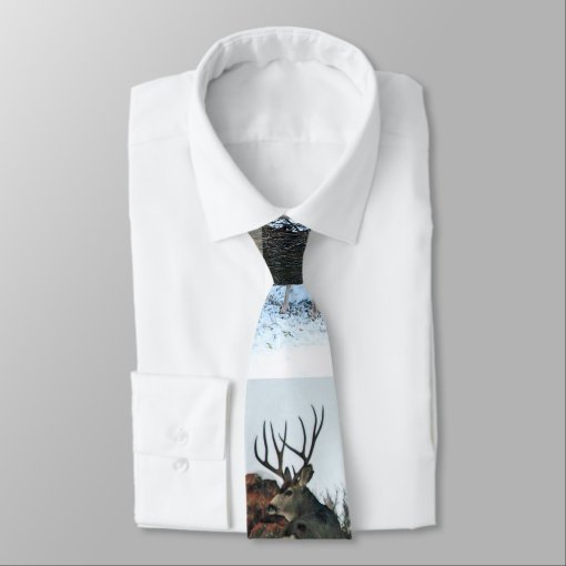 Buck deer collage tie | Zazzle