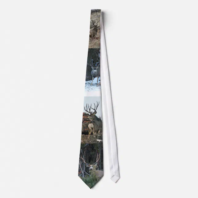 Buck deer collage tie | Zazzle