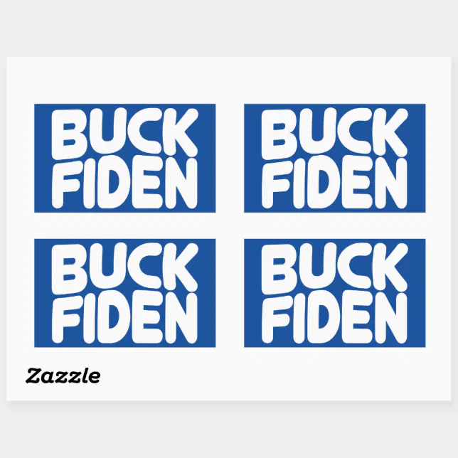 Buck Fiden Rectangular Sticker | Zazzle
