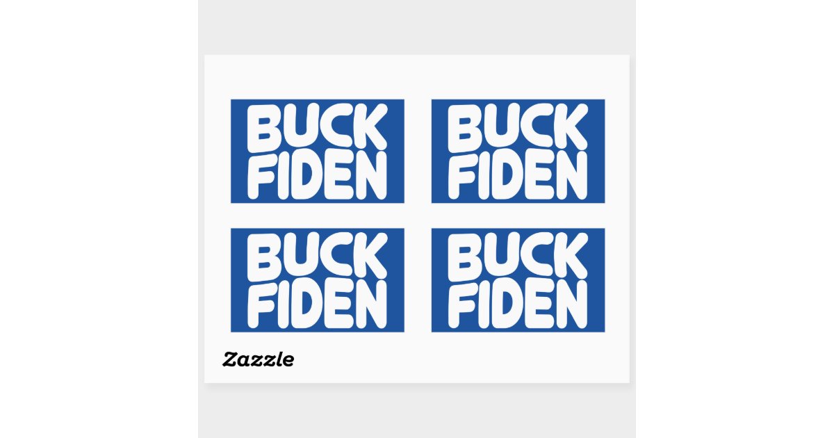 Buck Fiden Rectangular Sticker | Zazzle