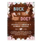 Buck or doe gender reveal party invitation | Zazzle.com