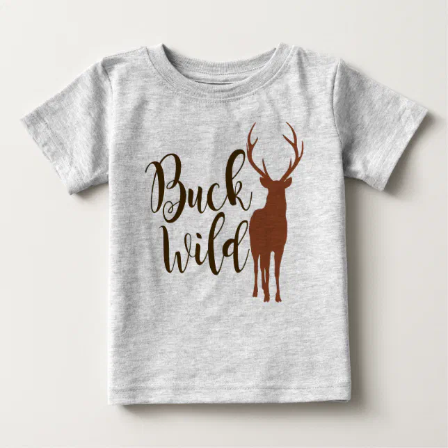 Buck Wild Kids T-Shirt Hunting Deer | Zazzle