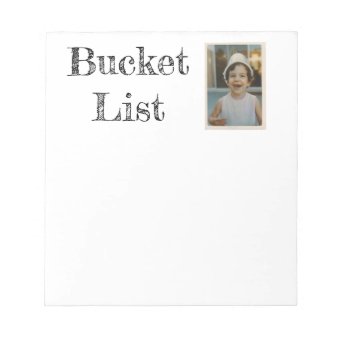 Bucket List Notepad | Zazzle