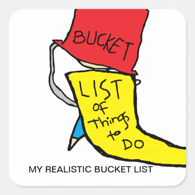 BUCKET LIST STICKERS | Zazzle