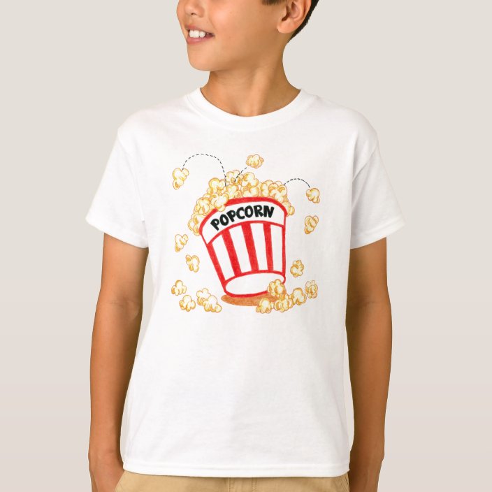 Bucket of Popcorn T-Shirt | Zazzle.com