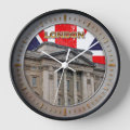 Buckingham Palace, London, UK. Wall Clock | Zazzle