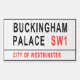 Buckingham Palace Street Sign London Old Style Rectangular Sticker | Zazzle